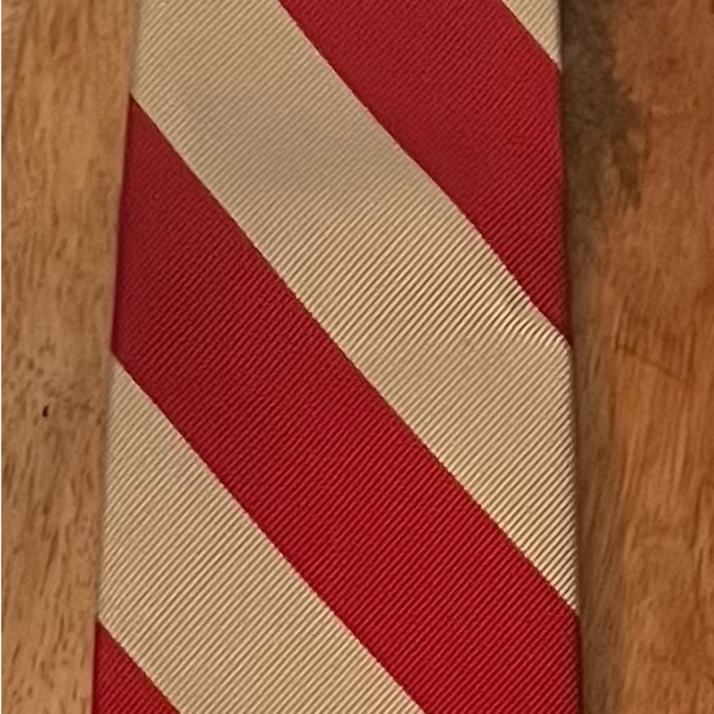 Joseph A. Bank Men’s Classic Red & Gray 100% Silk Nec… - Gem